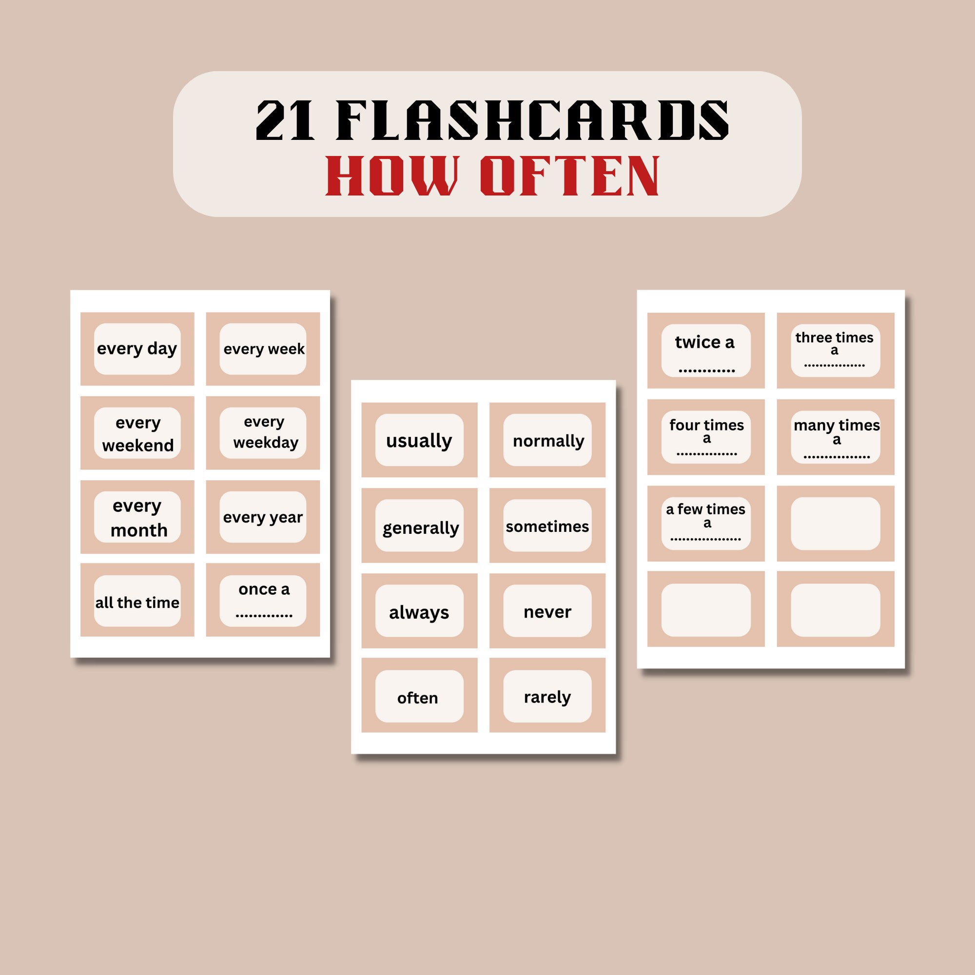 Sentence Building Flashcards for ESL Learners, Practice the Tenses and ...