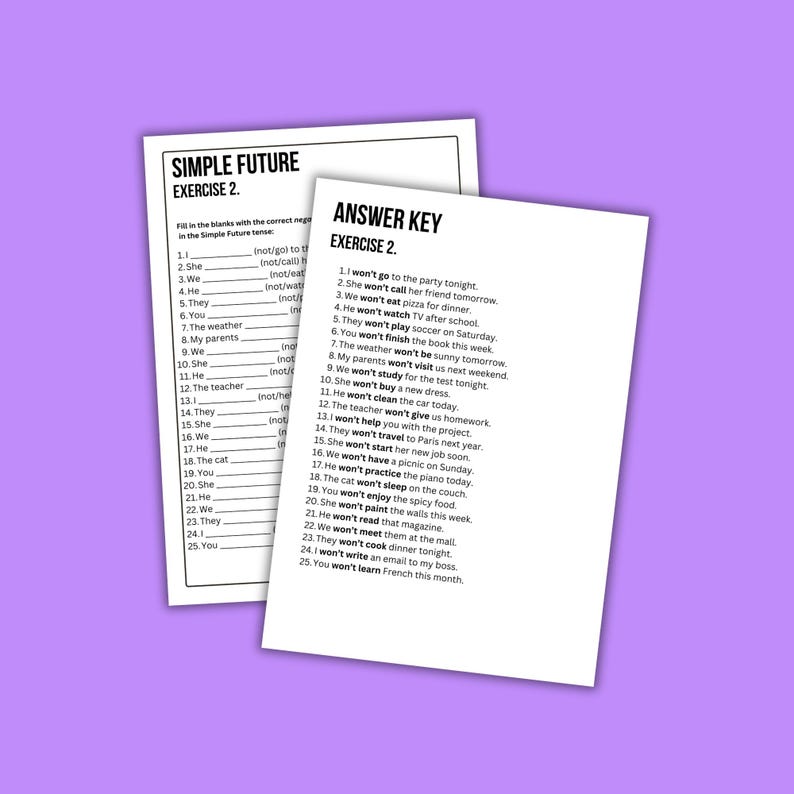 15 Drilling Exercises for ESL Beginners: Simple Future, Future ...