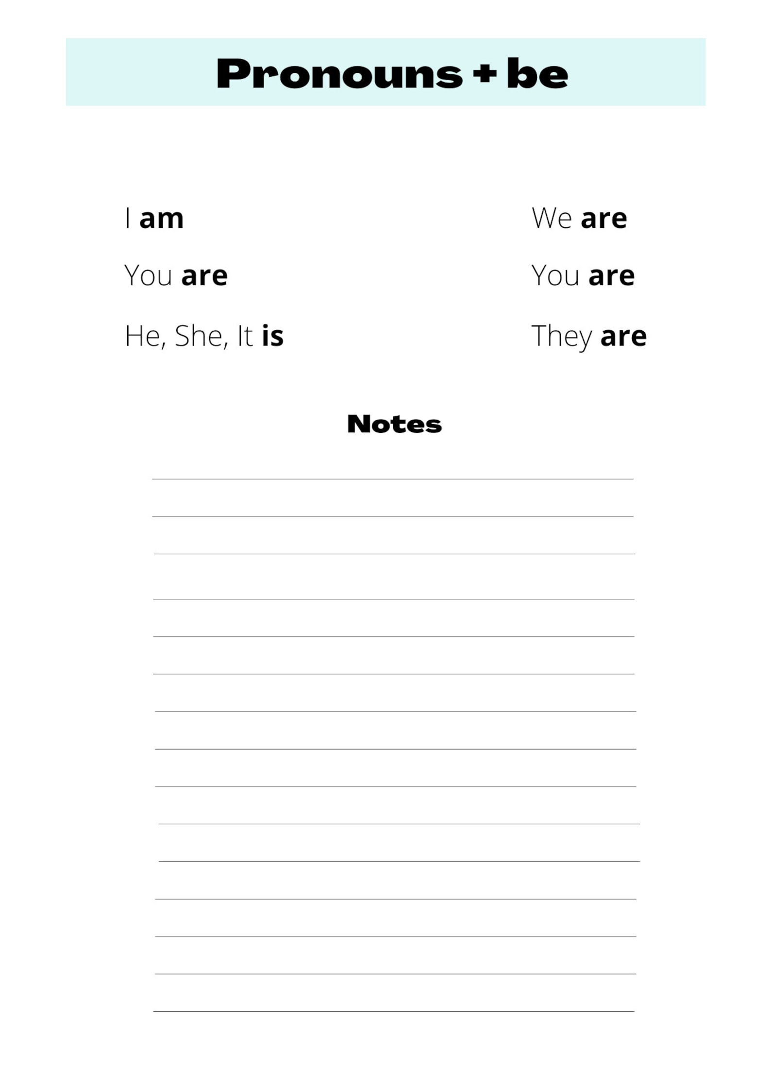 Comprehensive English Grammar Tracker Educational Sheets for English ...