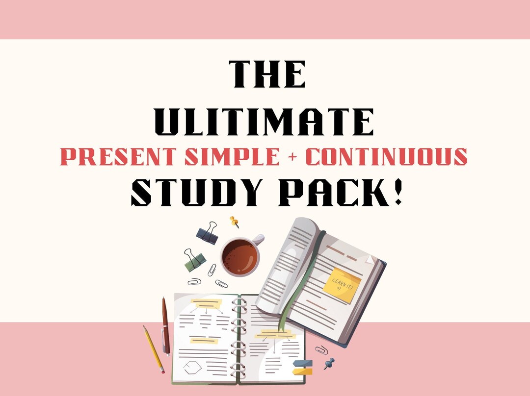 THE ULTIMATE Present Tenses Study Pack for ESL Beginners Worksheets ...