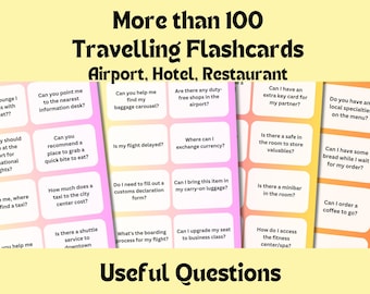 100 Travelling Flashcards for Effective Communication ESL Flashcards ...