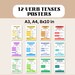 ESL Verb Tenses Posters: English Grammar Charts (digital Download) - Etsy