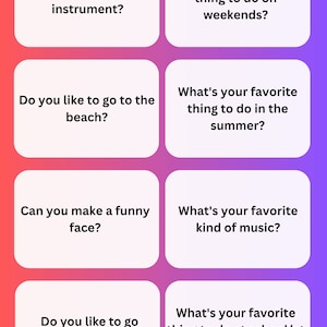 100 ESL Conversation Starter Flashcards: A1-A2 Level (printable) - Etsy