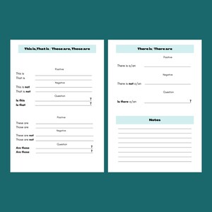 A1 Level English Grammar Topic Tracker Notes for Beginners - Etsy