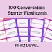 100 ESL Conversation Starter Flashcards: A1-A2 Level (printable) - Etsy