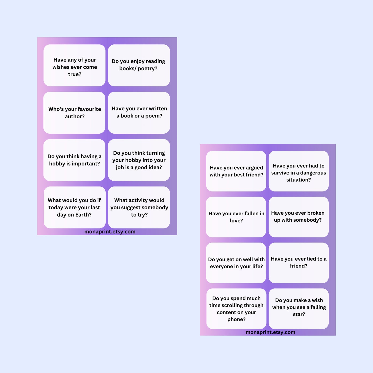 100 ESL Conversation Starter Flashcards for Beginners A2-B1 Speaking ...