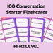 400 ESL Conversation Starter Flashcards, Family, Work, Hobbies, Present ...