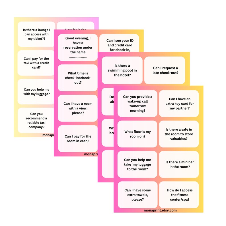 100 Travelling Flashcards for Effective Communication ESL Flashcards ...
