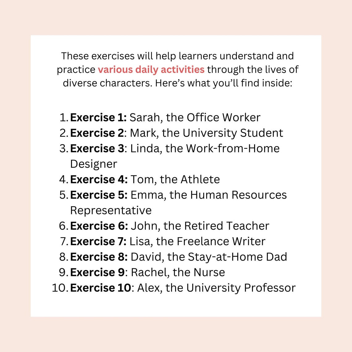 20pcs Reading Comprehension Exercises for A1-A2 Level Learners ESL ...