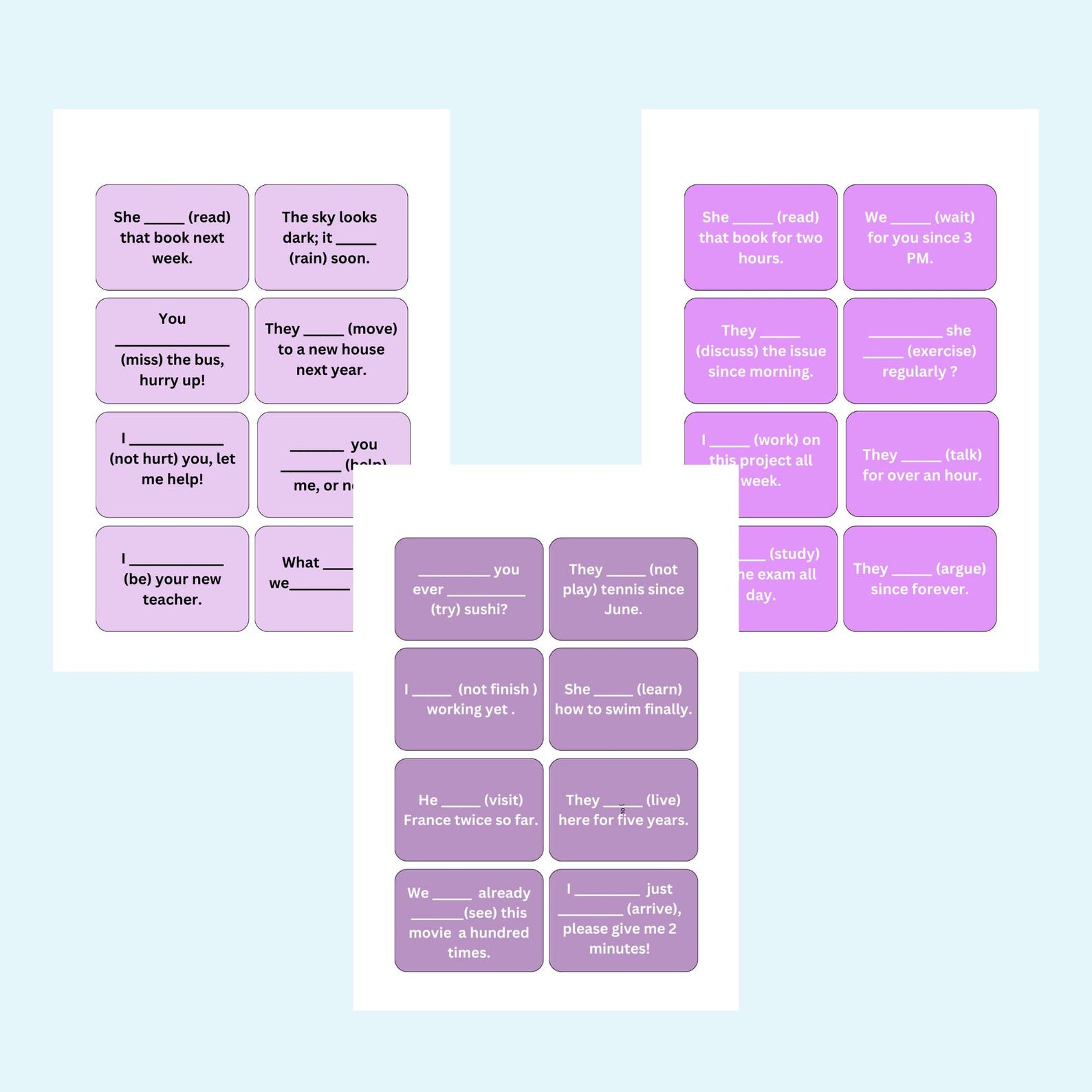 ESL Grammar Game – Interactive Learning Tool for English Verb Tenses ...