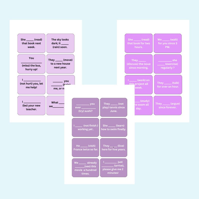 ESL Grammar Game – Interactive Learning Tool for English Verb Tenses ...