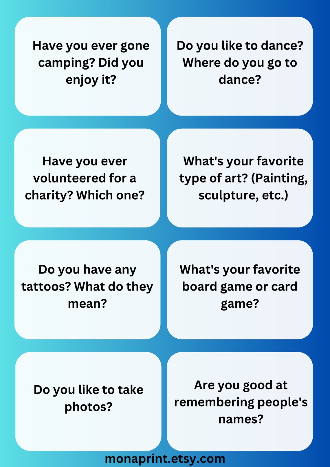 100 ESL Conversation Starter Flashcards A2-B1 Level Engage Your ...