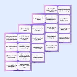 100 ESL Conversation Starter Flashcards for Beginners A2-B1 Speaking ...