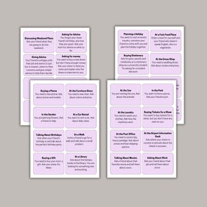 100 Role Play Flashcards for Beginner ESL Learners (A1-A2) Speaking ...