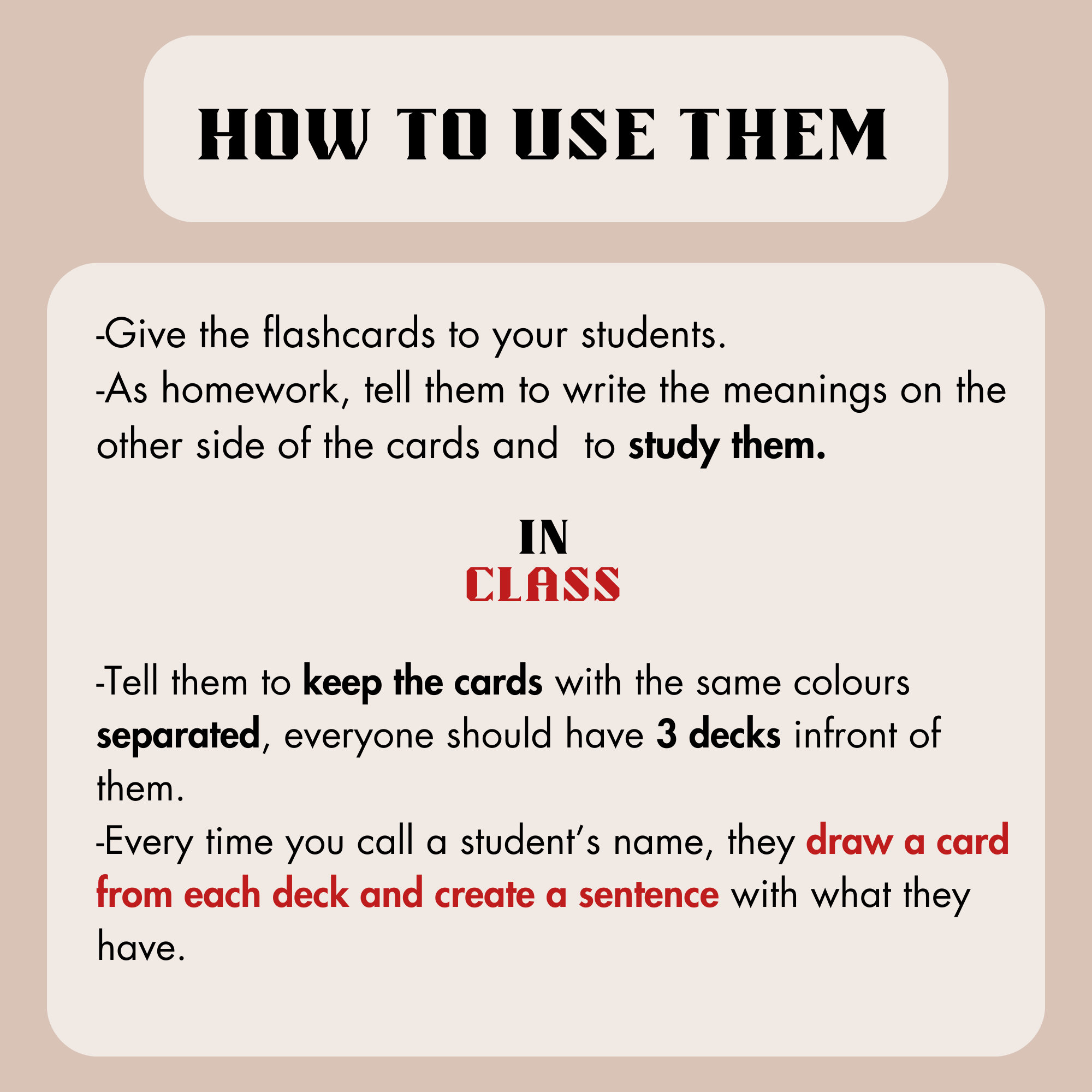 Sentence Building Flashcards for ESL Learners, Practice the Tenses and ...