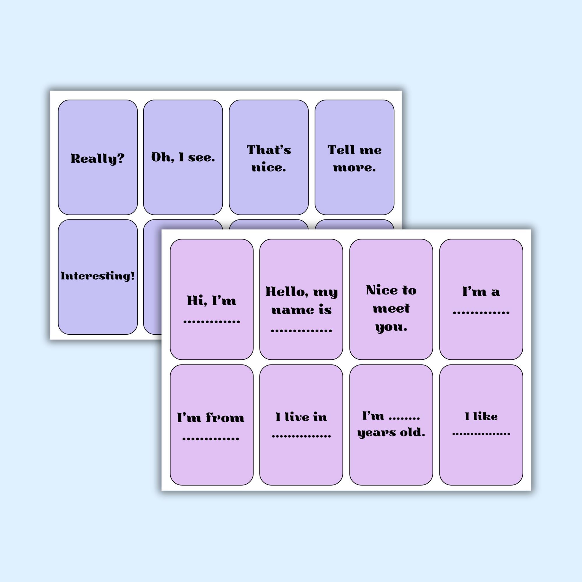 ESL Flashcards: 80 Essential English Phrases (A1-A2 Level) (digital ...