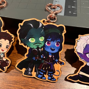 Critical Role Couple 3inch Wooden Keychain (single-sided) Shadowghast ...