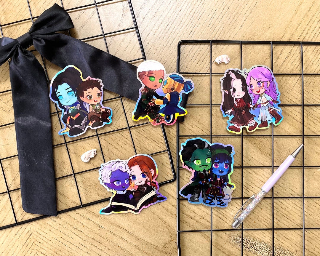 Critical Role Couple 9cm Holographic Stickers (dorym, Imodna ...