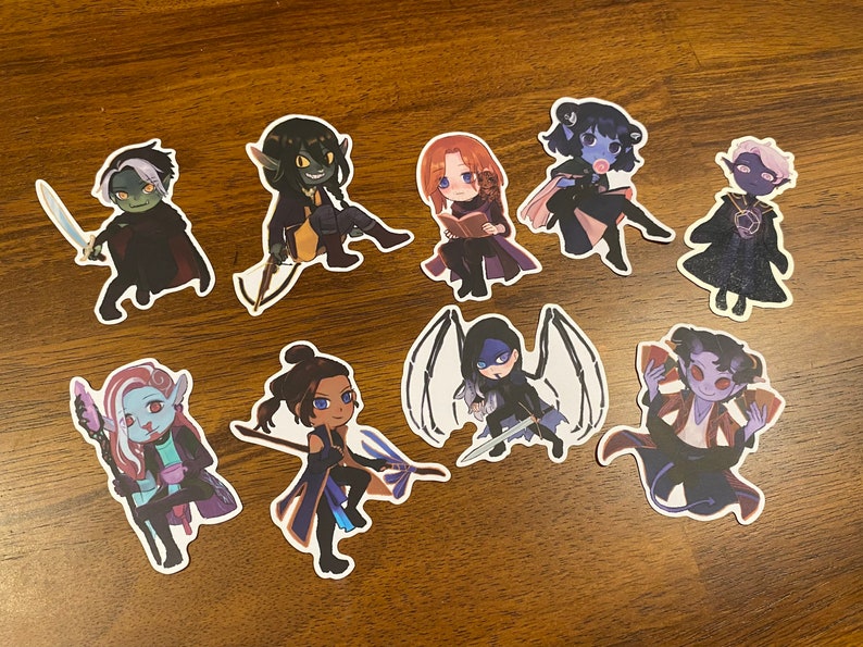 Critical Role Campaign 1-3 Stickers all Party Characters - Etsy