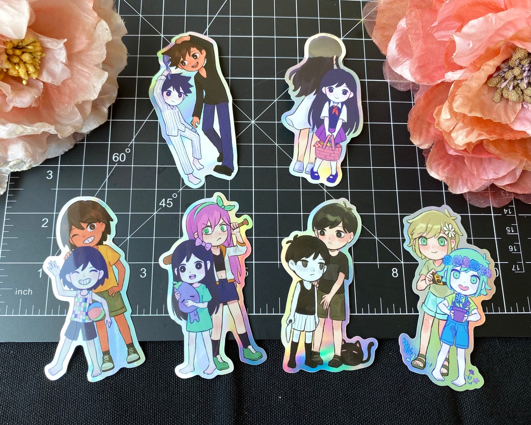 Omori Characters 9cm Holographic Stickers - Etsy