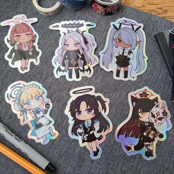 Blue Archive Stickers - Etsy