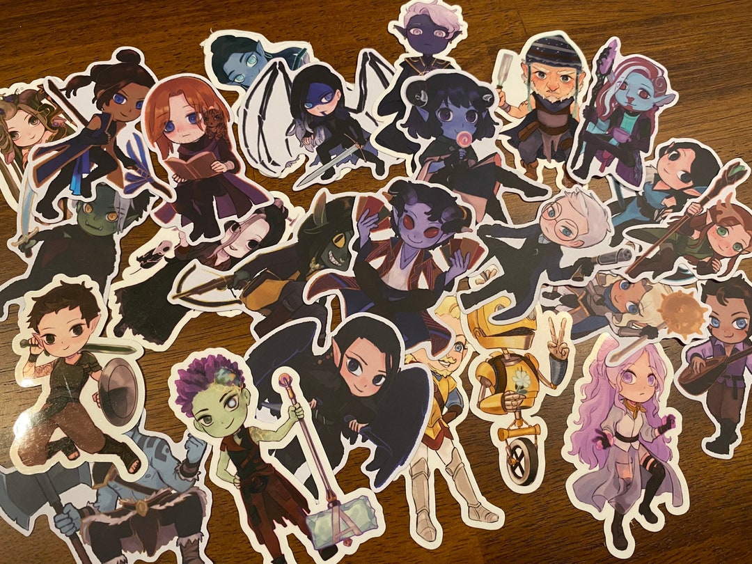 Critical Role Campaign 1-3 Stickers (all Party Characters) 3inch Vinyl ...