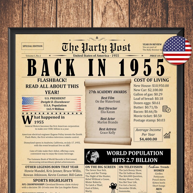 1955 Newspaper - Etsy