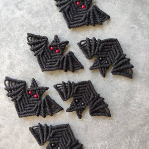 Small Bat Macrame Decor, Car Mirror Charm, Gothic Wall Decor, Gothic ...