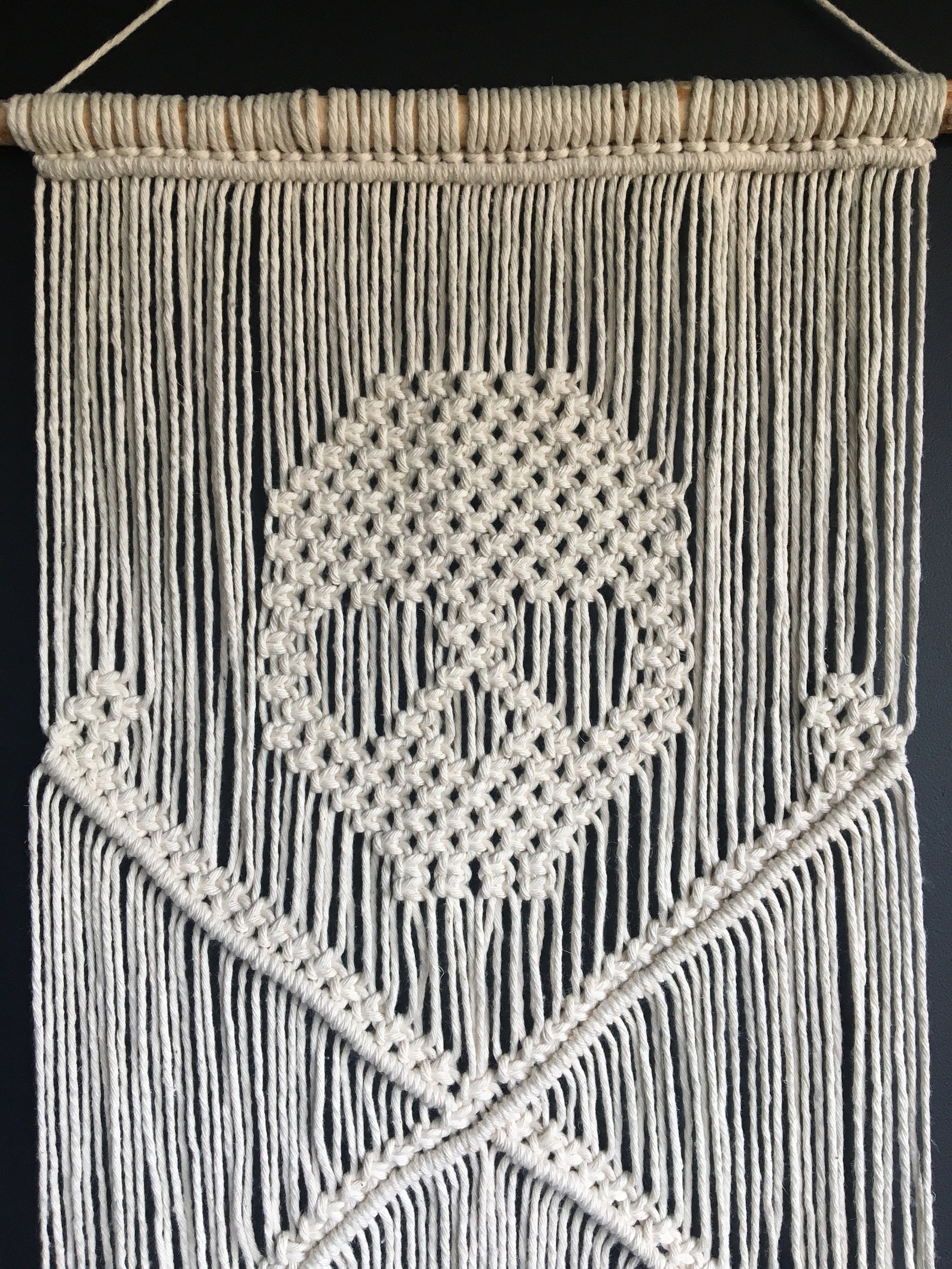 Minimalist Modern Skull Macrame Wall Hanging Skull and Bones - Etsy