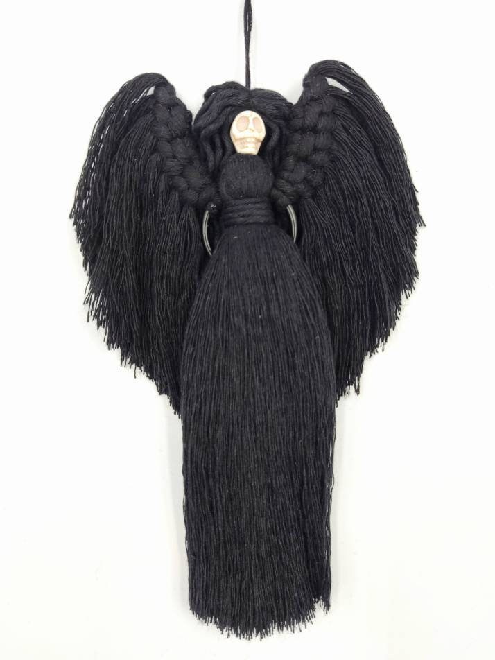 The Goddess of Darkness Macrame Ornament Gothic Wall Decor - Etsy Canada