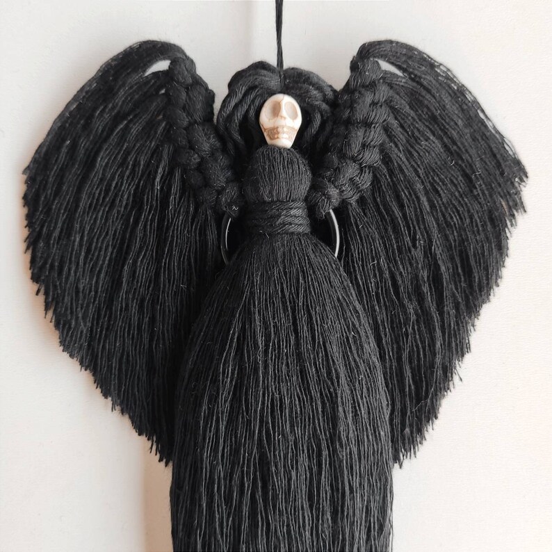 The Goddess of Darkness Macrame Ornament / Gothic Wall Decor - Etsy Canada