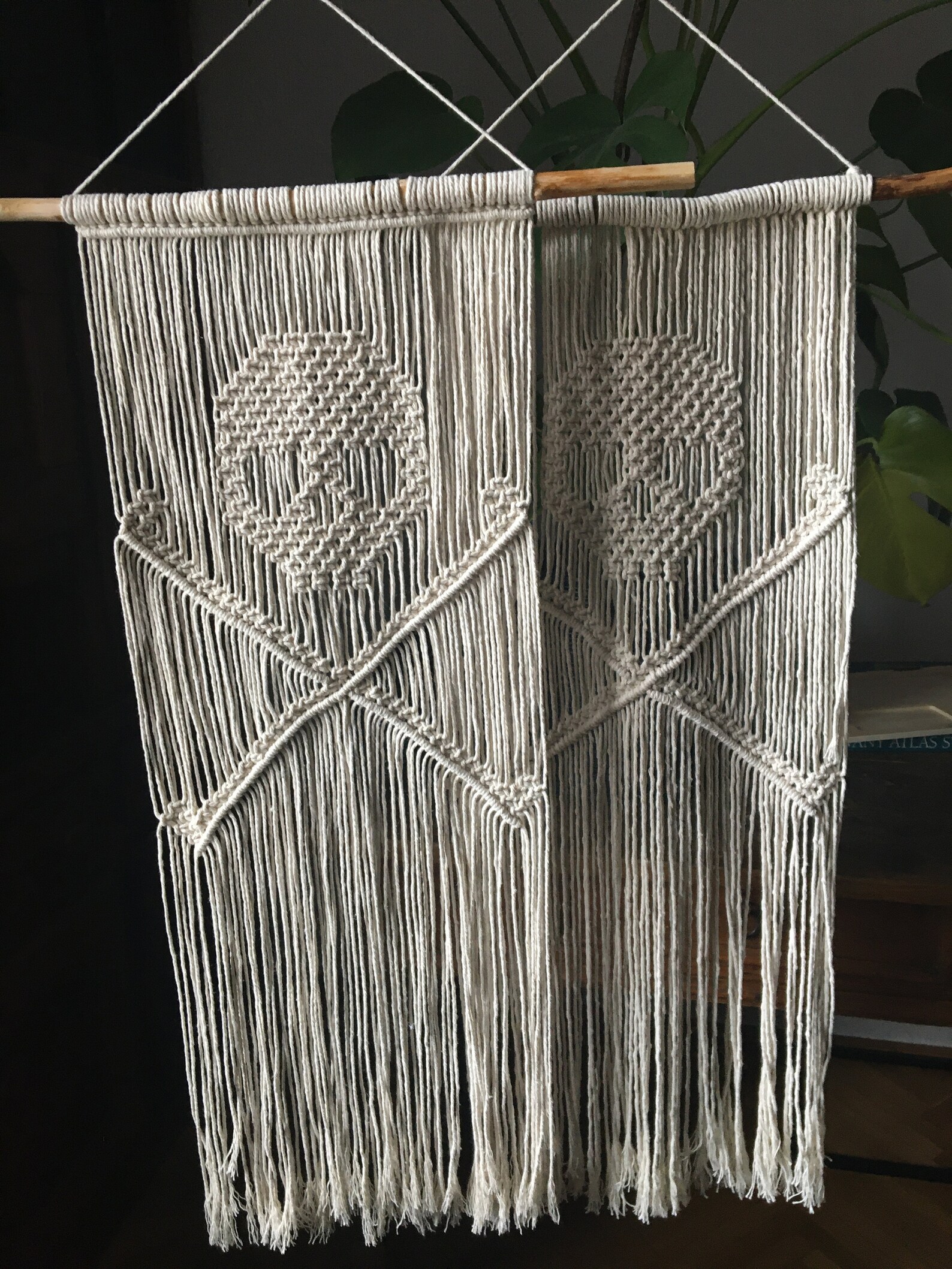Minimalist Modern Skull Macrame Wall Hanging Skull and Bones - Etsy