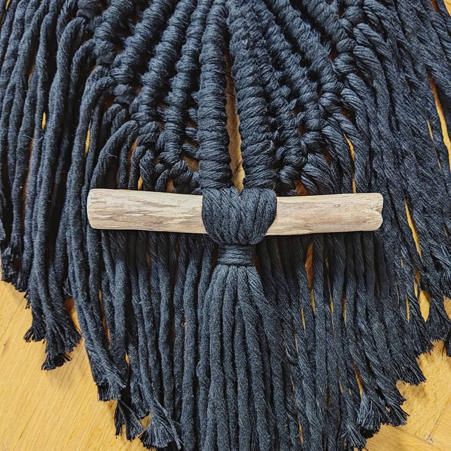 Black Macrame Owl Black Macrame Wall Hanging - Etsy