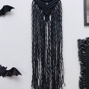 Black Inverted Pentagram Wall Hanging, Pentacle Wall Decor, Gothic ...