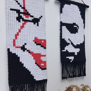 Horror Macrame Wall Hanging, Horror Home Decor, Horror Gift, Spooky ...