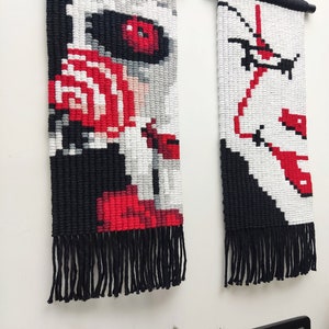 Horror Macrame Wall Hanging, Horror Home Decor, Horror Gift, Spooky ...