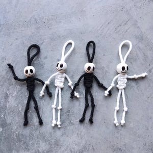 Skeleton Macrame Ornament, Car Mirror Charm, Gothic Decor, Gothic Gift ...