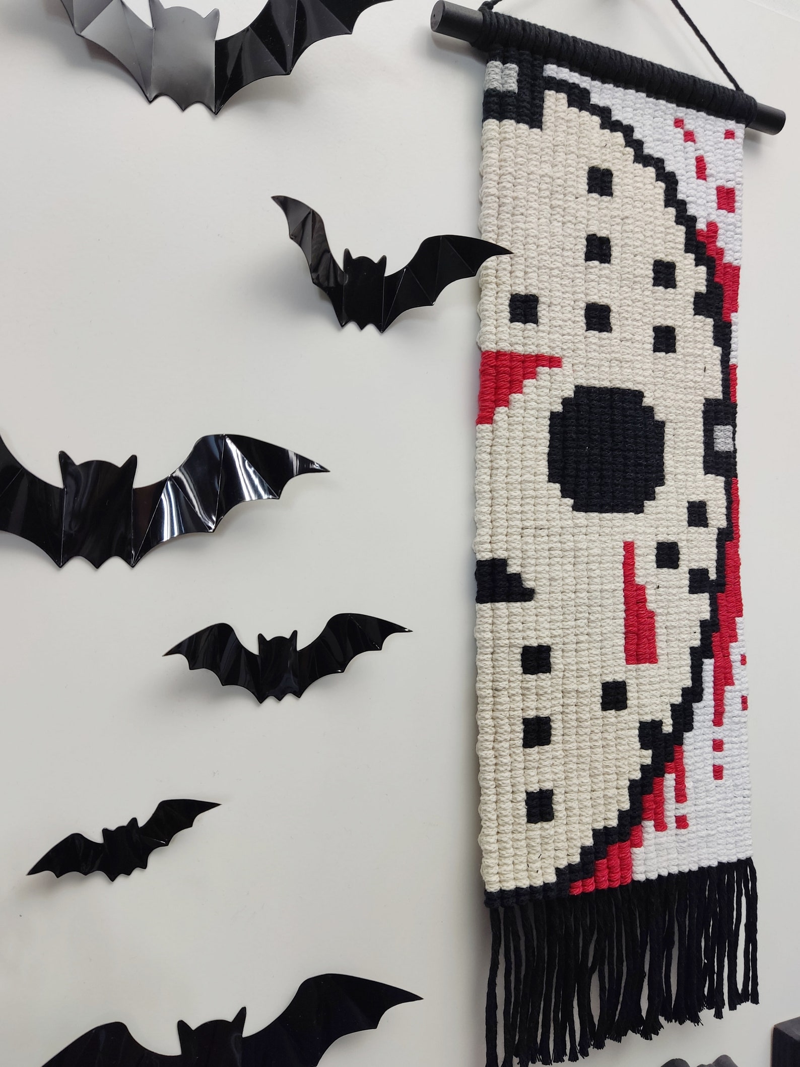 Horror Macrame Wall Hanging: Horror and Spooky Home Decor - Etsy