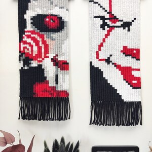 Horror Macrame Wall Hanging, Horror Home Decor, Horror Gift, Spooky ...