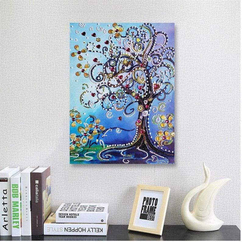 11.81x15.74 Tree Diamond Painting kit Special Shaped | Etsy
