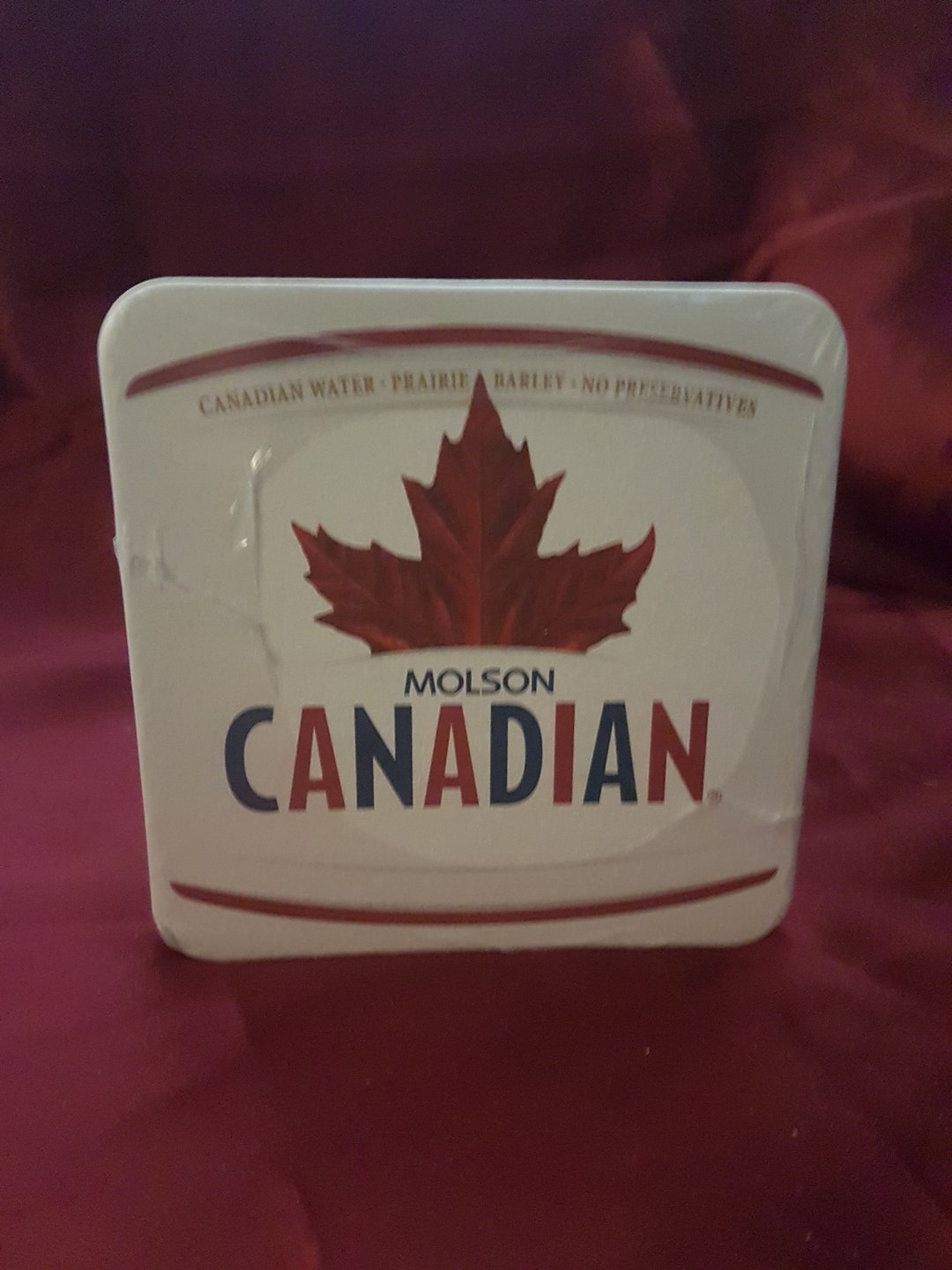 Coaster Set Molson Canadian 100 - Sealed - Cup - Clip - Strong and Free ...