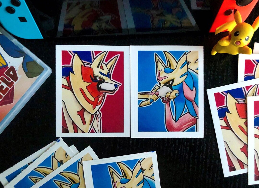 Zacian/zamazenta Sticker - Etsy