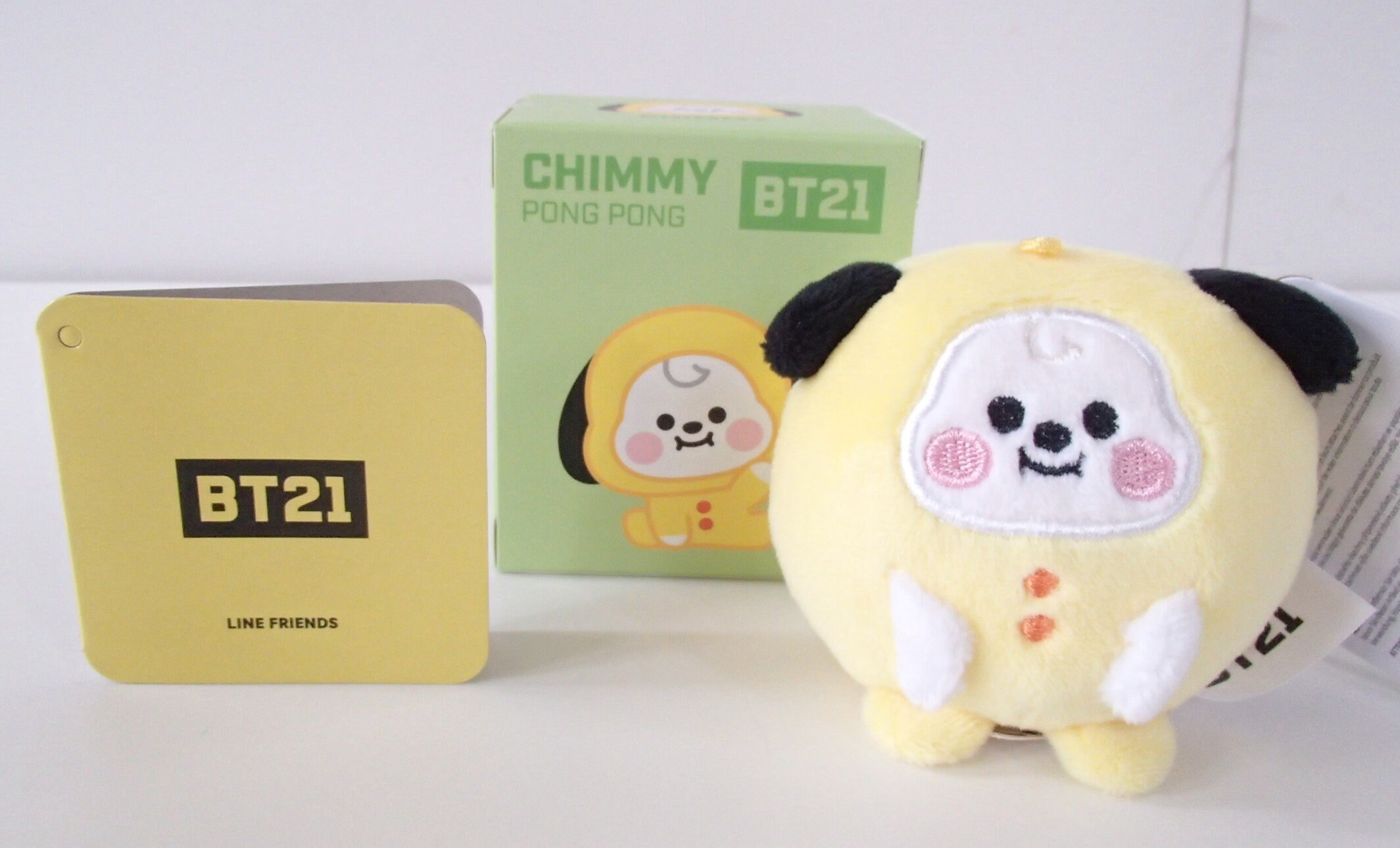 Stuffed Animals & Plushies Full Set of 7 Official Baby Pong Pong BTS BT21 RJ Chimmy Tata Mang ...