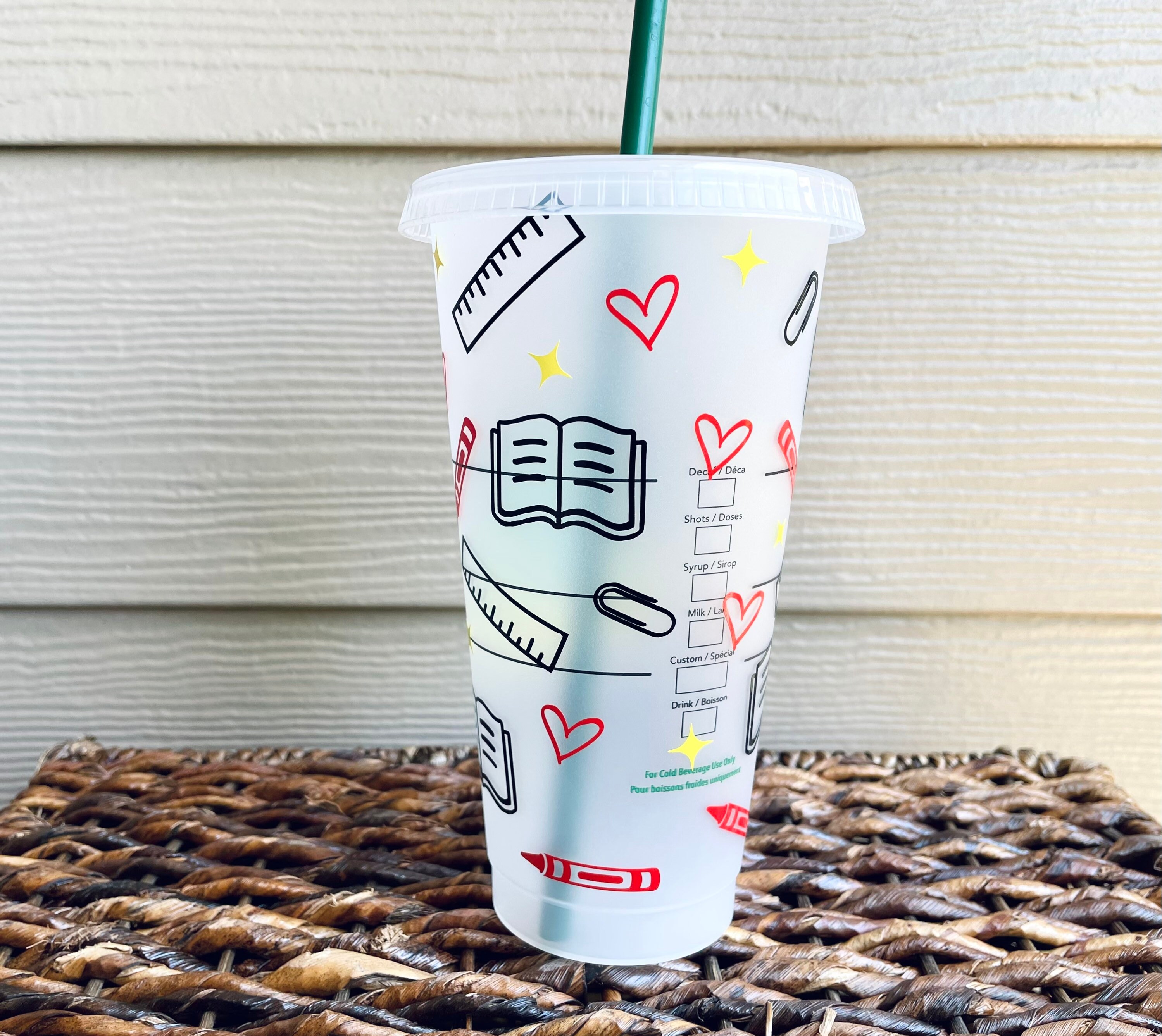 Teacher Starbucks Cup Starbucks Cup for Teacher Student - Etsy