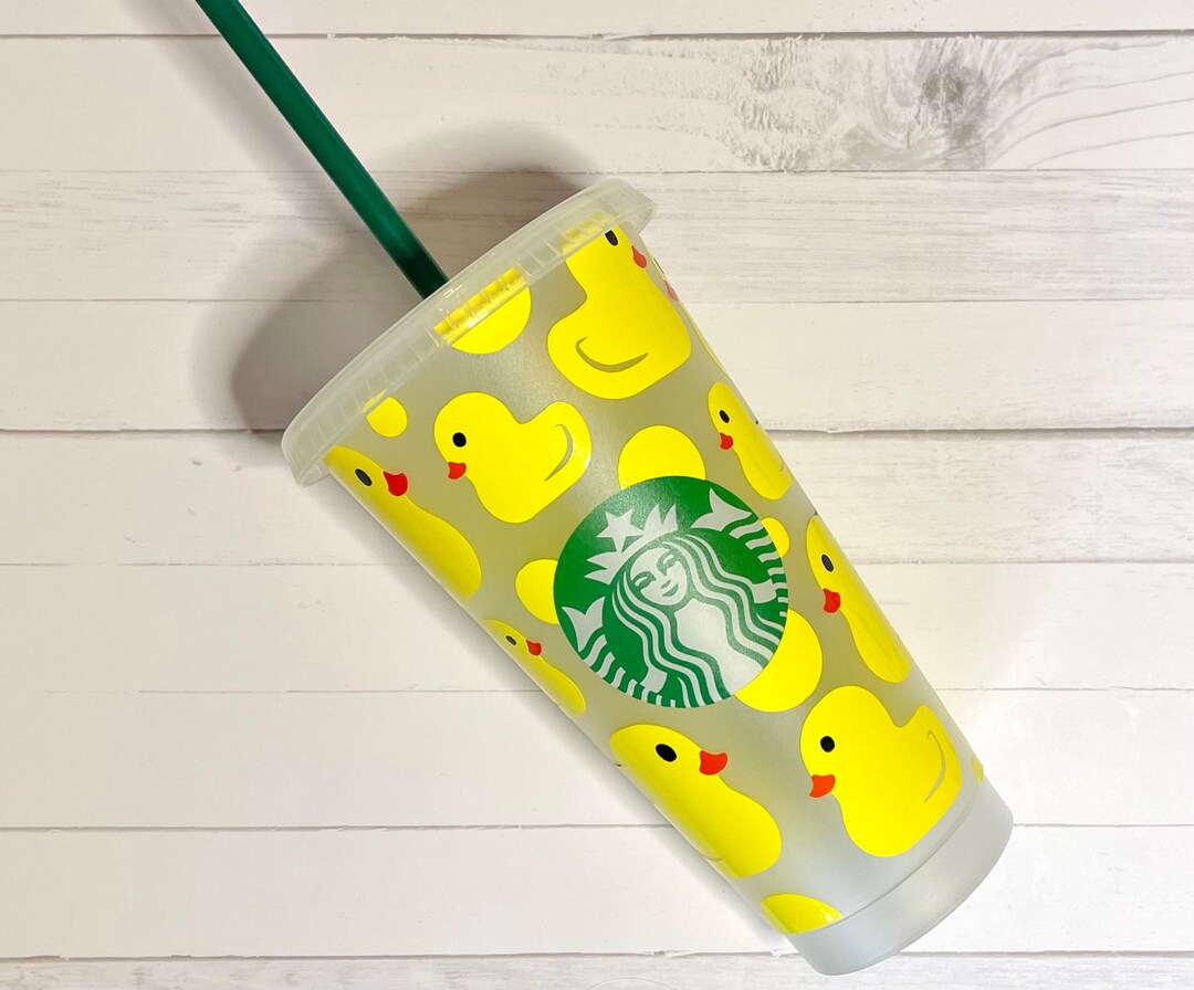 Rubber Ducky Starbucks Cup, Rubber Duck Cup, Animal Starbucks Cup ...