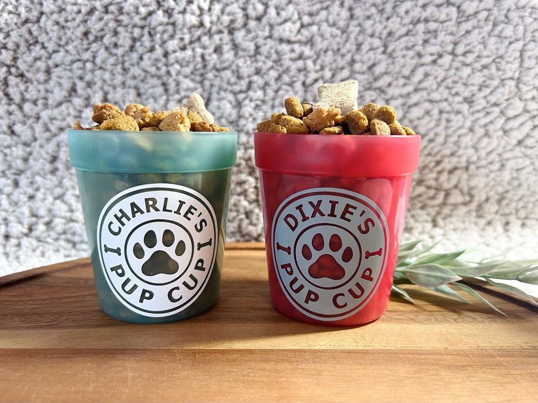 Mini Pup Cup Personalized, Custom Puppuccino Cup, Reusable Pup Cup ...