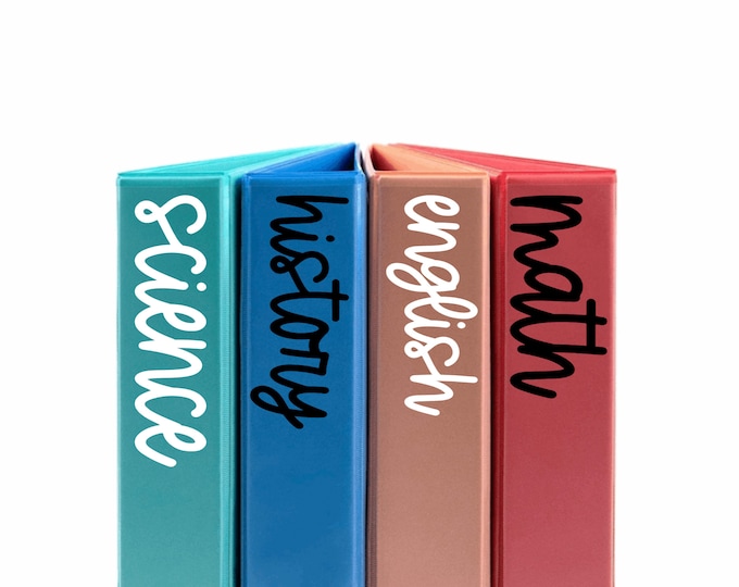 Student Binder Labels Label for Binder Cover School Name Labels School ...