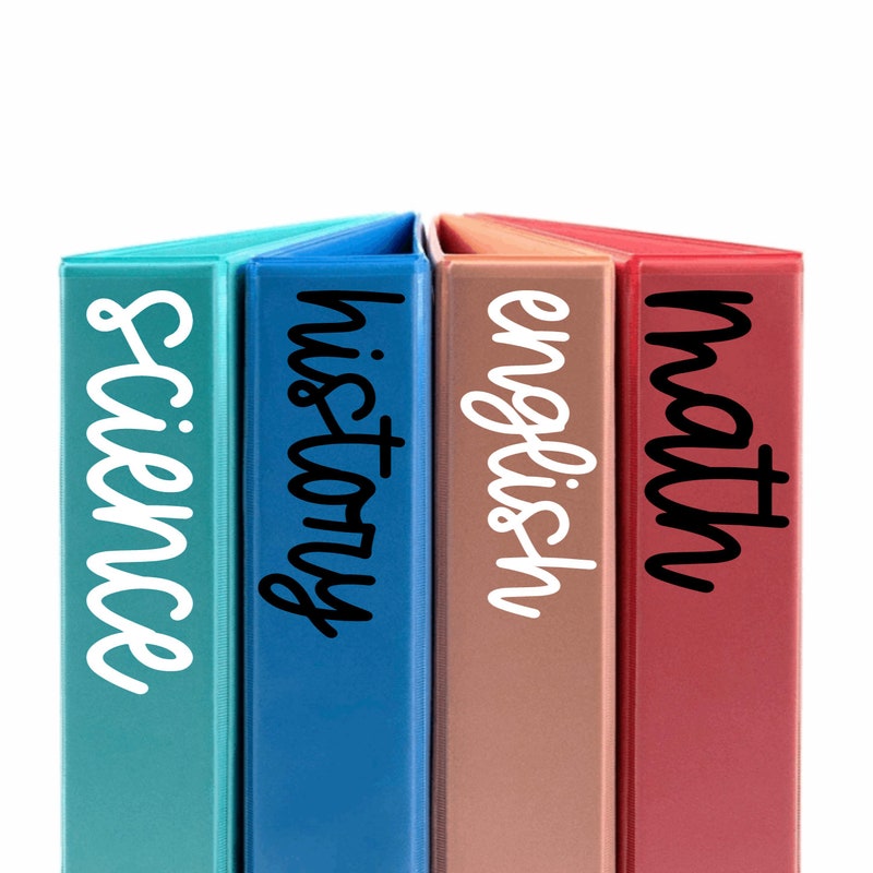 Subject Stickers for Notebooks - Etsy