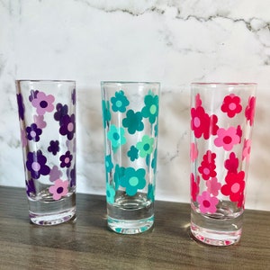 Daisy Shot Glasses, Daisy Glassware, 2oz Custom Shot Glass, Shooter ...