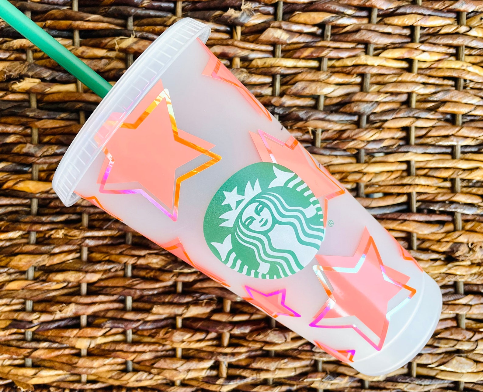 Holographic Stars Starbucks Cup Star Cup Stars on Starbucks - Etsy